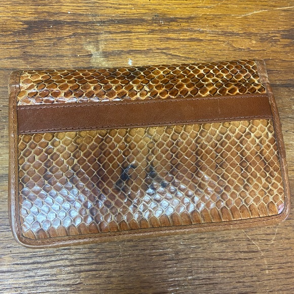 Scully | Bags | Vintage Scully Italian Retro Snakeskin Python Folded ...